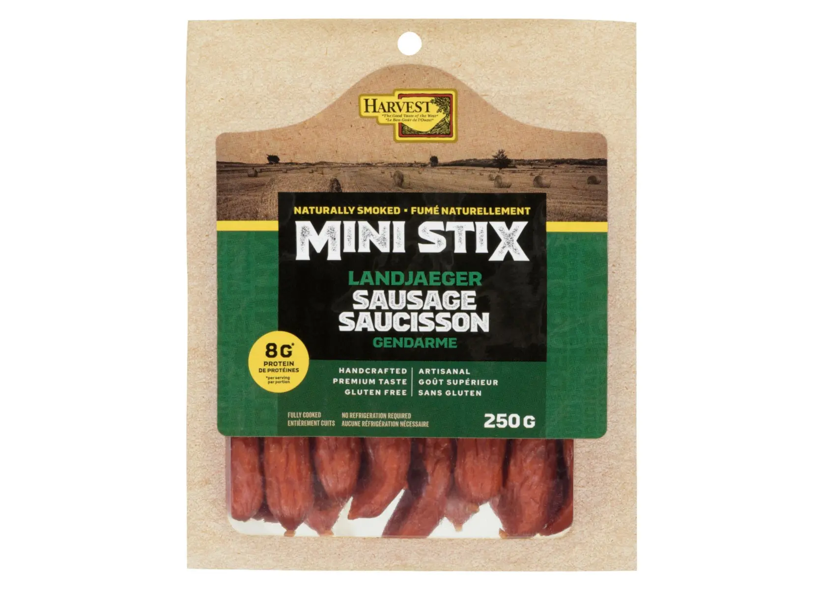 Mini-Stix Landjaeger Sausage 250g - Harvest Meats